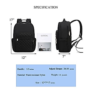 Shaelyka Laptop Backpack for 15.6 inches Laptop, Water-resistant, Large Capacity Backpack for College