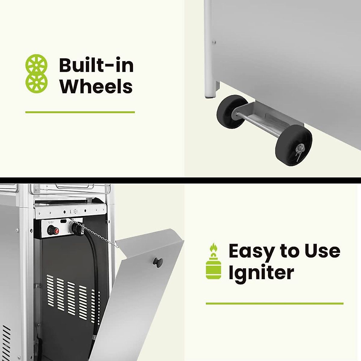 Outdoor Patio Propane Space Heater - 48,000 Btu Pyramid Propane Heater, Outdoor Heater, Portable Heater, Patio Heater Propane, W/Wheels (PPH-PYR))