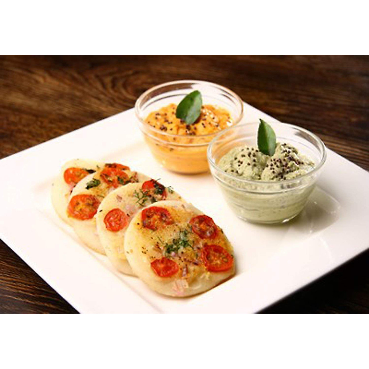 Sahishnu Online & Marketing Nonstick Uttapa Tawa, Uttapa Pan, Non-Stick 4 Cavity Mini Uthapam Tawa with Handle, Pancake Tawa