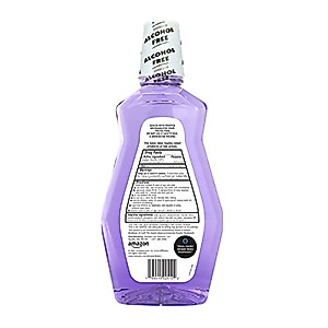 Amazon Basics Anticavity Fluoride Mouthwash, Alcohol Free, Violet Mint, 1 Liter, 33.8 Fluid Ounces, 1-Pack (Previously Solimo)
