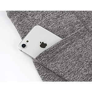 Misyula Style Sports Shorts for Women, Bike Shorts Fashion Compression Stretchy Summer High Waist Elastic Quick Dry Outdoor Athletic Gym Maternity Short Leggings Cycling with Phone Pocket Grey L