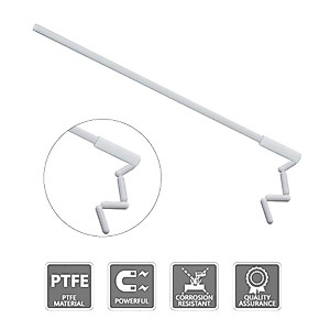 27.5cm Magnetic Stir Bar Retriever, 10.83in PTFE Mixer Stir Bar, Chemical Resistant Stirring Rod for Scientific Research