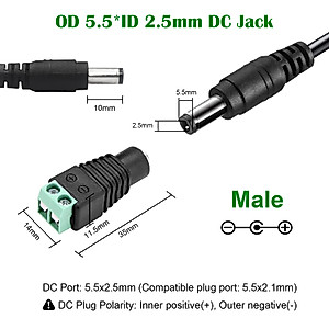 12V 3A Power Supply - LeTaoXing AC 100-240V to DC 12V 36W Switching Power Adapter Transformers 12V/3A for Home Security Camera Surveillance DVR NVR Led Light Strip (1 Pack)