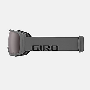 Giro Balance Ski Goggles - Snowboard Goggles for Men & Youth - Grey Wordmark Strap with Vivid Onyx Lens