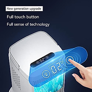 Portable Air Conditioner，Semiconductor Mini Air Conditioner 85W，With Water Stripe Aurora Night Light Personal Air Conditioner，Small AC Fan 4-Speed Silent for Desk，Home，Bedroom，Room，Office，Travel-White
