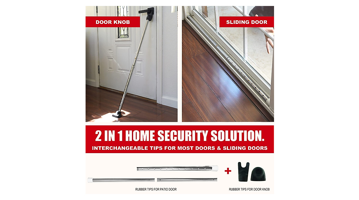 Secure Your Home with SECURITYMAN 2-in-1 Adjustable Door Bar