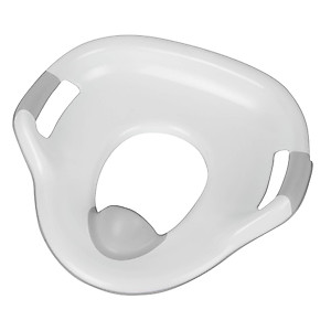 The First Years Soft Grip Potty Training Toilet Seat - Attachable Toddler Potty Training Seat for Adult Size Toilet - Gray