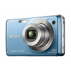 Sony Cybershot DSC-W220 12MP Digital Camera with 4x Optical Zoom with Super Steady Shot Image Stabilization (Light Blue) (OLD MODEL)