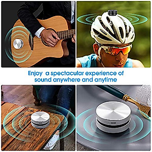LAOJIA 1 Pack Wirelessly BT Speaker Bone Conduction Speakers Mini Portable Loud Stereo Sound Built-in Mic Sound Box