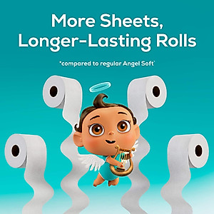 Angel Soft Ultra Toilet Paper, 36 Mega Rolls = 144 Regular Rolls, 2 Ply Toilet Tissue