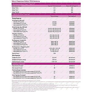 CAULYS N-117 Membrane Series Electrochemical Proton Exchange Membrane Laboratory and Scientific Research Supplies (5x5 cm)