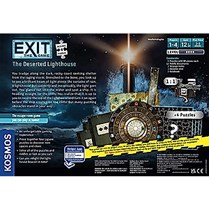 EXIT: The Deserted Lighthouse (With Jigsaw Puzzle) | Exit: The Game - A Kosmos Game | Family-Friendly, Jigsaw Puzzle-Based at-Home Escape Room Experience for 1 to 4 Players, Ages 12+