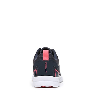 Vionic Miles Ii Women's Sneaker with Orthotic Arch Support Navy/pink - 7 Medium