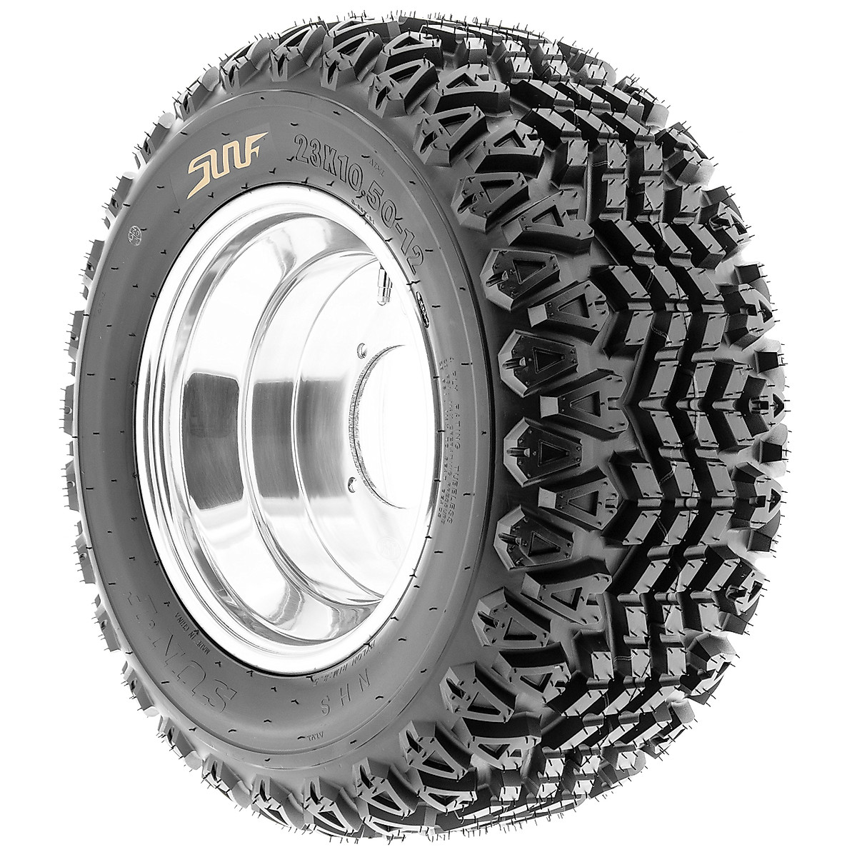Set of 2 SunF G003 all-Terrain UTV & Golf-Cart Turf Tires 23x11-10, 4 Ply, Tubeless - Lawn & Garden, Rim(s) NOT included