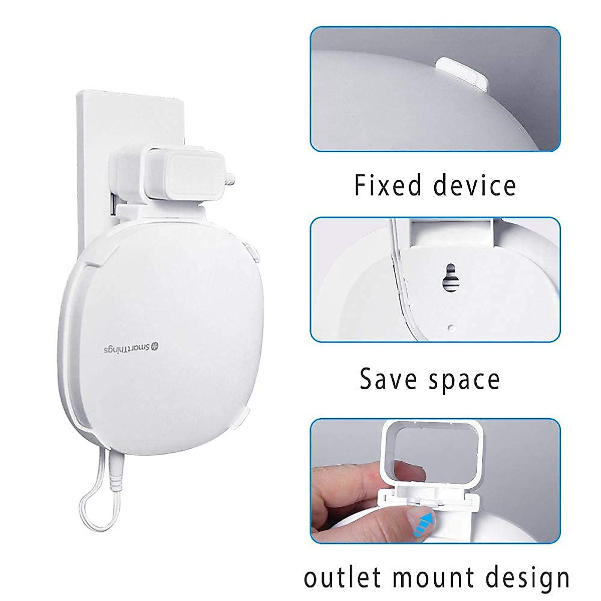 Koroao Outlet Holder Mount Only for Samsung SmartThings Hub 3rd Generation GP-U999SJVLGDA - Easy Installation and No Cord Clutter
