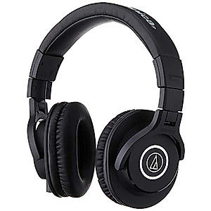Audio-Technica ATH-M40x Professional Studio Monitor Headphone, Black, 90 Degree Swiveling Earcups & Focusrite Scarlett Solo (3rd Gen) USB Audio Interface with Pro Tools | First