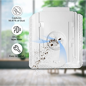 VACUSHOP Dust Bags Replacement for Samsung VCA-ADB90 70+ 75+ 90 Series Cordless Stick Vacuum Accessories Parts 6pcs