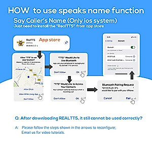 Micool Trucker Bluetooth Headset, Noise Cancelling, 30H Talking Time, Speak Callers Name, Hands Free Bluetooth Earpiece for Cell Phone