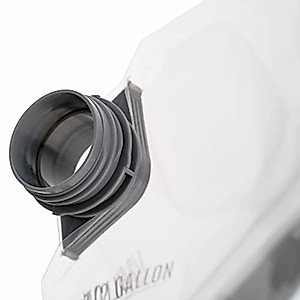 Restaurantware Cater Tek 1/2 Gallon Water Containers 2 Drink Bags - Collapsible Includes Tamper-Evident Caps Clear Plastic Beverage Bags For Catered Events Camping or Hiking Durable Handle