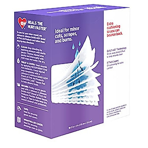 Band-Aid Brand Cushion Care Non-Stick Gauze Pads, Individually-Wrapped, Medium, 3 in x 3 in, 10 ct