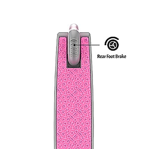 Jetson Scooters - Leo Kick Scooter (Pink) - Collapsible Portable Kids Push Scooter - Lightweight Folding Design with High Visibility RGB Light Up LEDs Wheels and Adjustable Height Handlebars