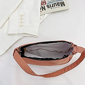 PATOPO Fashion Ladies Shoulder Bags Soft PU Leather Clutch Purses and Handbags Women's Underarm Bags Solid Color Hand Bags Black