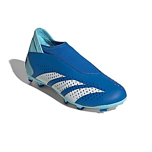 adidas Predator Accuracy.4 Turf Sneaker, Bright Royal/White/Bliss Blue, 1.5 US Unisex Little Kid