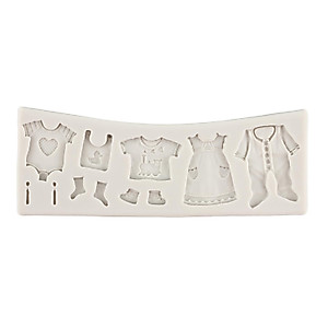 MYPRACS Baby Silicone Fondant Cake Mold Baby Shower Cupcake Mold Baby Feet Fondant Mold For Sugar Cake Decoration Candy Chocolate Gum Paste Polymer Clay Set Of 6