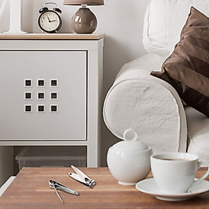 20 Pieces Stainless Steel Nail Clippers Set Fingernail and Toenail Clipper Portable Sturdy Nail Clippers for Men and Women