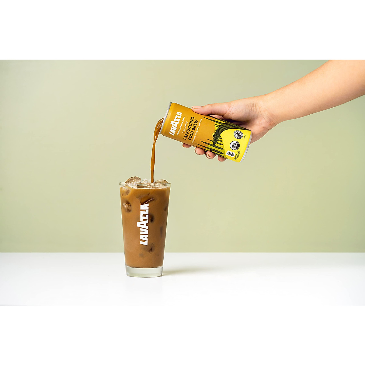 Lavazza Organic Cappuccino Cold Brew Coffee - (8 Fluid Ounce - Pack of 4)