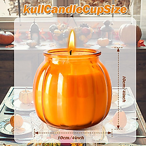 4Pack Thanksgiving Candle Pumpkin Candle Gift Burn Fall Candles Long Time Natural Wax Candles Soy Candle Pumpkin Scented for Thanksgiving Christmas Wedding Baby Shower Party Favors Home Decor