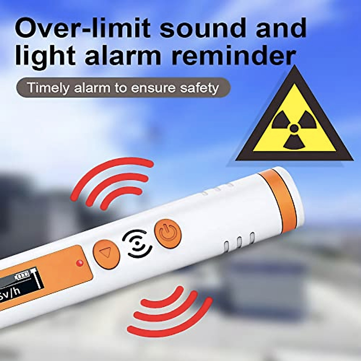 Geiger Counter, Personal Radiation Detector Nuclear Dosimeter Emf Radiation Meter Nukalert Micro Beta Gamma X Ray Radiation Monitor GM Tube Device Meter for Home Thyrosafe Uranium Survival Gear