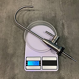 Drinking Water Faucet 100% Lead-Free Kitchen Water Filter Faucet Brushed Finish Cold Water Bar Sink Faucet for Water Purifier Filter Filtration System, 1/4-inch Tube, Stainless Steel