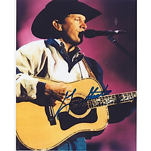 Kirkland Signature George Strait 8 X 10 Autograph Photo on Glossy Photo Paper