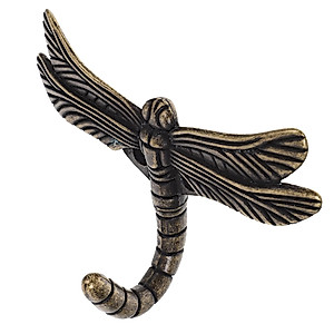 Cabilock Clothes Hangers Clothes Rack Hooks Dragonfly Shape Hook Wall Storage Hook Decorative Wall Hook Household Wall Hook Dragonfly Hook Key Hanger Towel Hook Zinc Alloy Clothing Key Hook