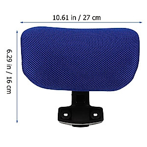 Tofficu Office Chair Headrest Attachment Computer Chair Headrest Adjustable Chair Head Cushion Head Rest for Office Chair(3.0cm Fixing Clips)