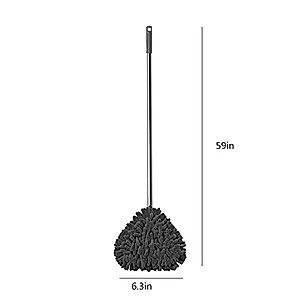 Microfiber Floor Mops for Cleaning with 2 Reusable Washable Pads, 180° Degrees Rotatable Cleaning Spin Mop, Flat Floor Mop Wet Dry Dust Mop for Hardwood Floors Tile Vinyl Wall Hard Surface