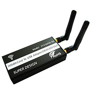 JIUWU NGFF(M.2) to USB Adapter with SIM Card Slot for Socket 2 SSIC-Base WWAN