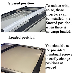 BRIGHTLINES Cross Bars Roof Racks Replacement for 2013-2019 Ford Escape