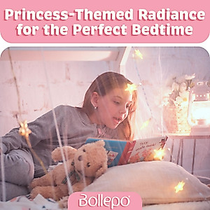 Bed Canopy with Lights, White Canopy Bed, Bed Canopy for Girls Room, Princess Bed Canopy | Single, Twin, Full, Queen | Bed Canopy for Girls, Kids Bed, Hanging Canopy, Fairy Lights Led Canopy