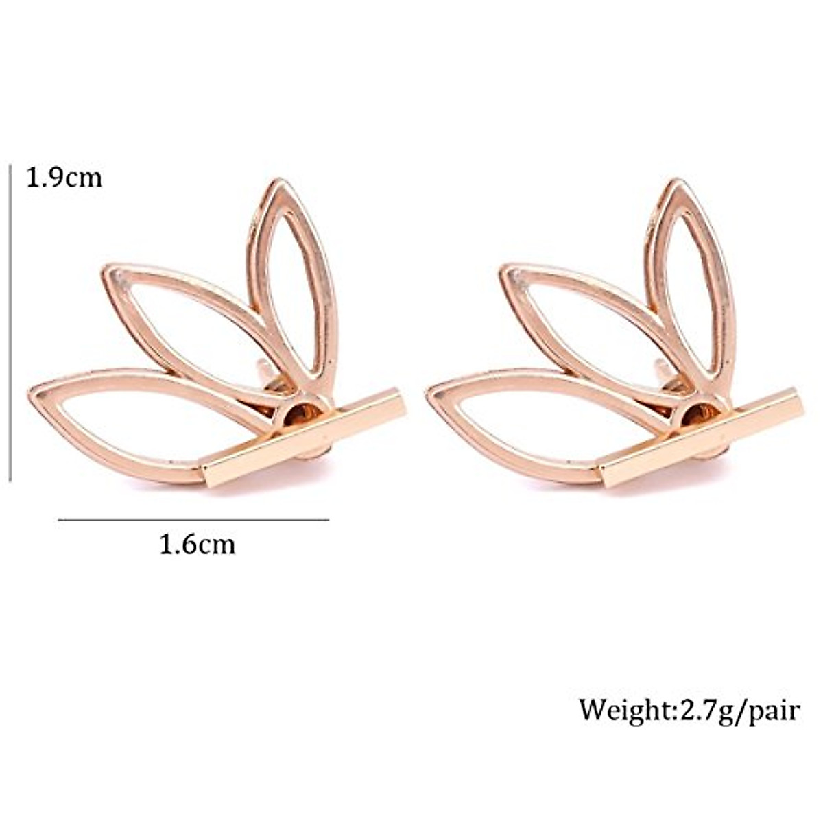 9 Pairs Rose Gold Silver Hollow Lotus Flower Earrings Simple Chic Crystal Pearl Turquoise Stud Earrings Set