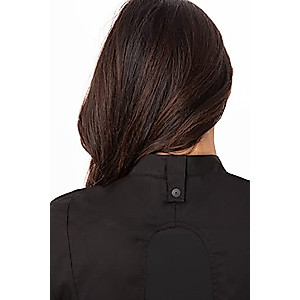Chef Works Women's Roxby Chef Coat, Black, Large