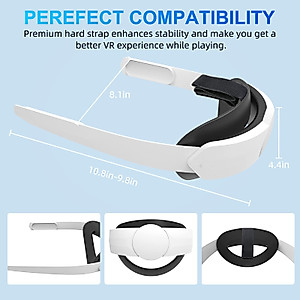 Head Strap for Oculus Quest 2, Replacement Elite Strap for Oculus/Meta Quest 2 Accessories, Simple Connection and Lightweight Design, Enhanced Support and Comfort in VR for Quest 2/Meta VR