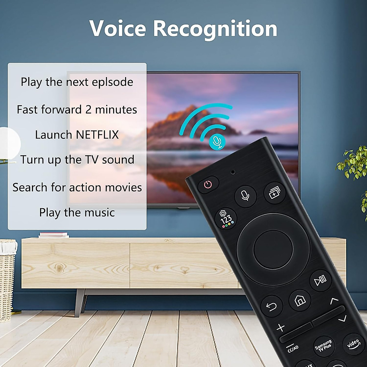 Fourmor Original Voice Remote Control - BN59-01385A for Samsung 2021 and 2022 and2023 Smart TVs. Also BN59-01385B BN59-01242A Full Function Replacement