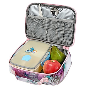 Abshoo Lightweight Galaxy School Backpacks for Teen Girls Backpack with Lunch Bag (B Galaxy)