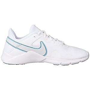 Nike Womens Legend Essential 2 Running Trainers CQ9545 Sneakers Shoes (UK 4.5 US 7 EU 38, White Worn Blue Aura Phantom 101)