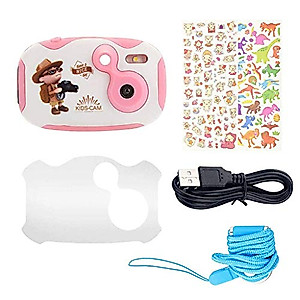 LKYBOA Creative Cute Child Camera -Digital Camera for Kids Gifts, Camera for Kids 3-10 Year Old 3.5 Inch Large Screen with Card (Color : Pink)