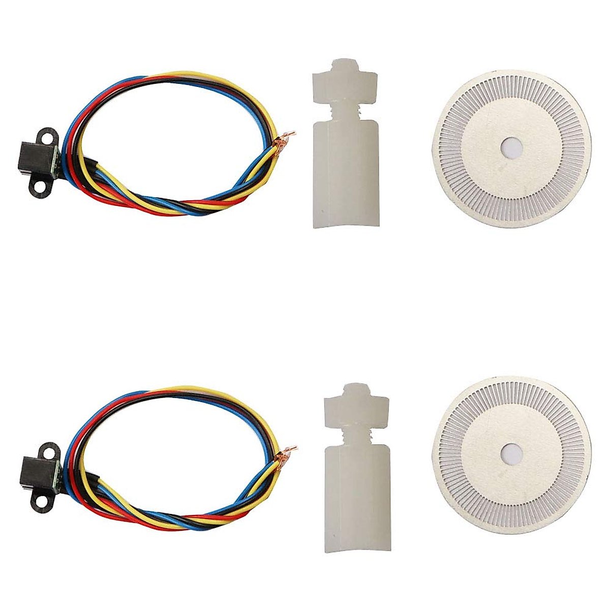 Ximimark 2Pcs Photoelectric Speed Sensor Encoder Coded Disc Code Wheel for Freescale Smart car