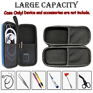 Nurses Week Gift Personalized Stethoscope Case Custom Nurse Name Stethoscope Holder Case Customized Name Lightweight Hard Carrying Storage Bag with Pocket for Nurse Doctor Medical Assistant