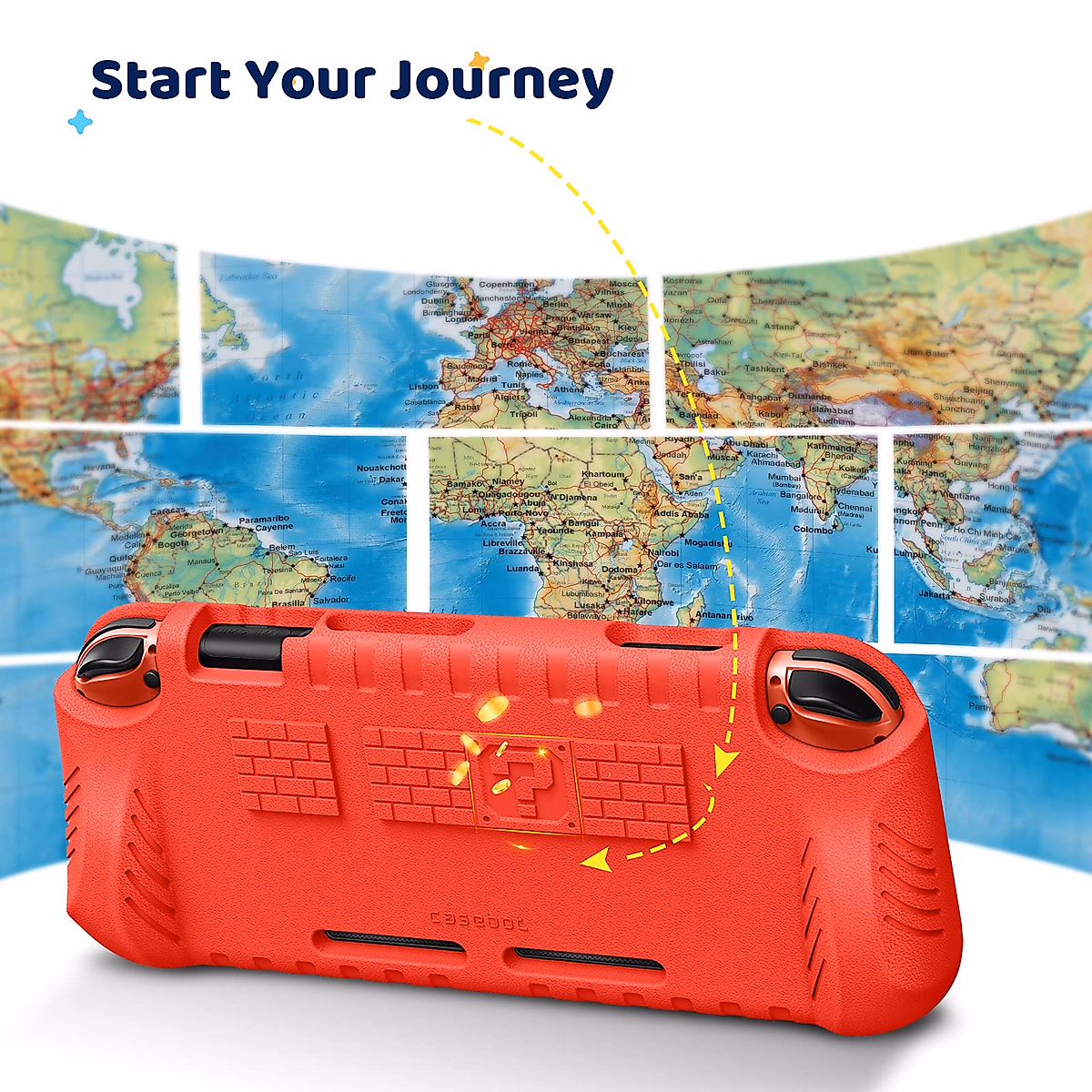 Fintie Kids Case Compatible with Nintendo Switch w/2 Game Card Slots - [Ultralight] [Shockproof] Protective Cover with Ergonomic Grip, Kids Friendly Grip Case for Switch Console (Red)